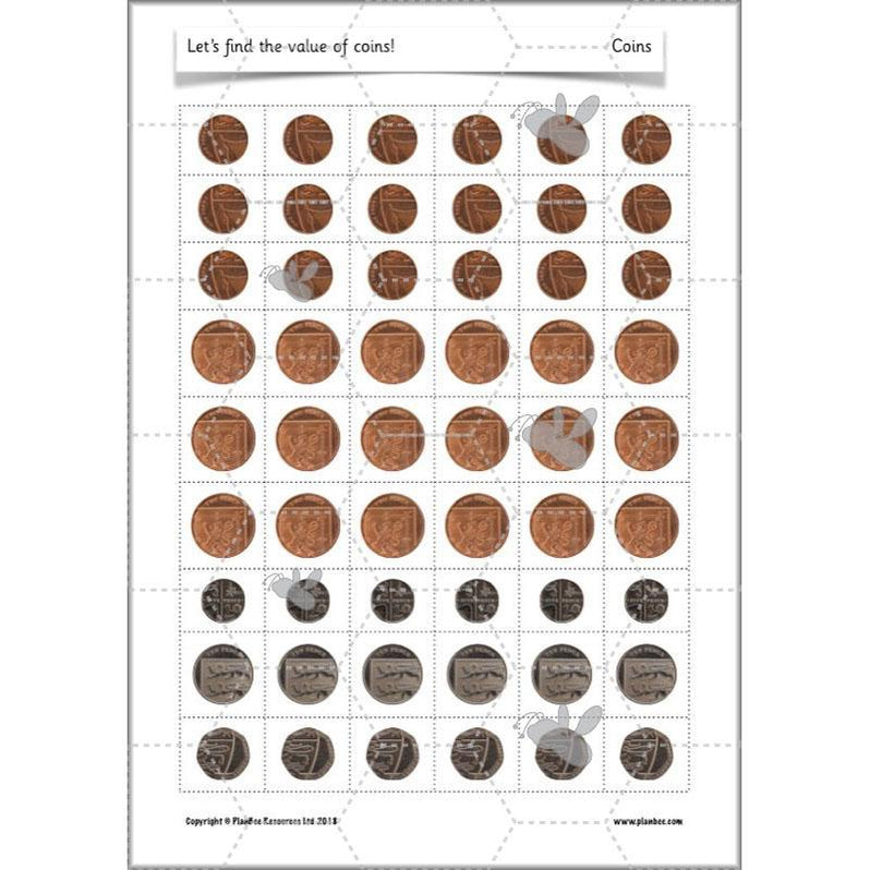 Let’s find the value of coins KS1 Maths Money by PlanBee