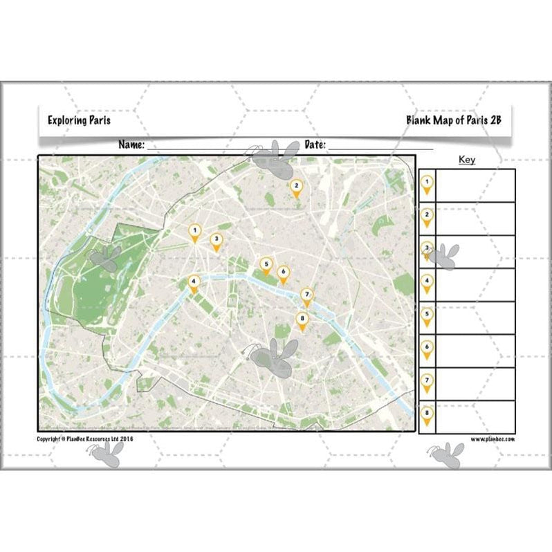 FREE exploring Paris scheme | PlanBee France KS2 Geography