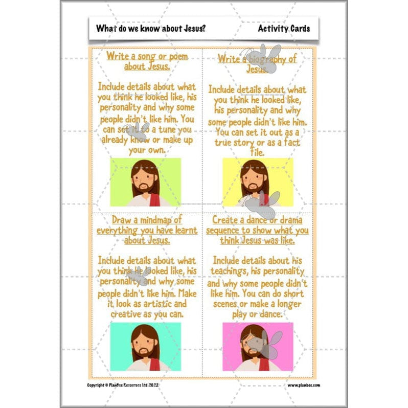 What do we know about Jesus? KS2 Year 3 RE Lessons — PlanBee