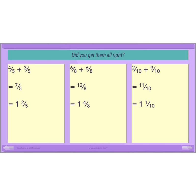 Fractions and Decimals Year 4 Maths Lesson Plans by PlanBee