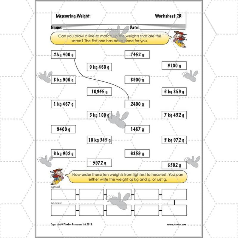 Measuring Weight KS2 Year 4 Maths Planning by PlanBee