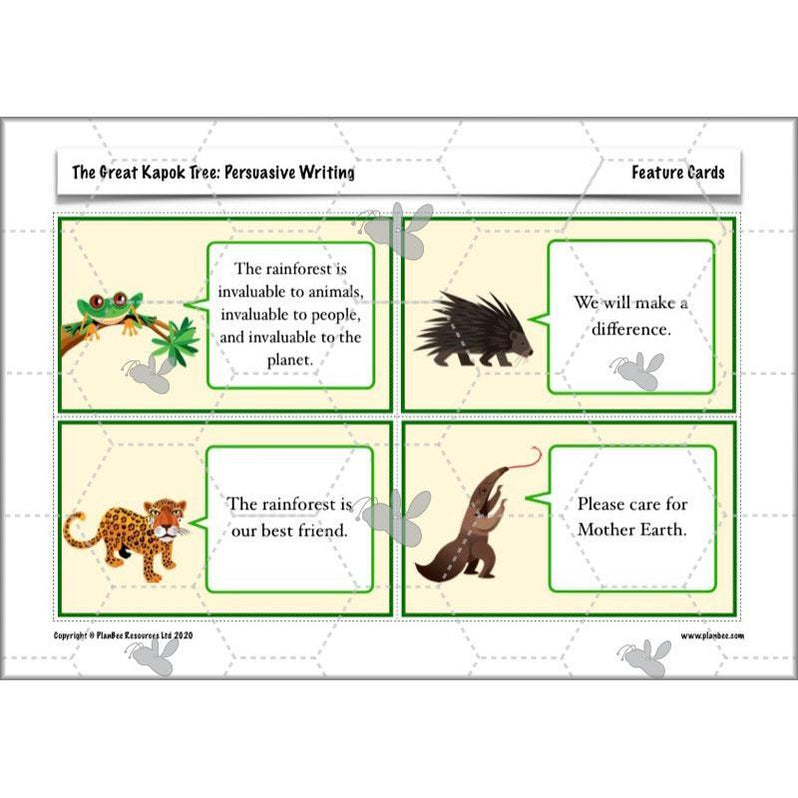 The Great Kapok Tree Planning Persuasive Writing by PlanBee