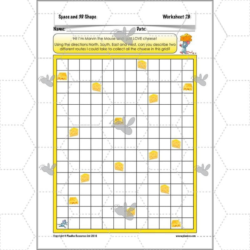 Year 3 3D Shape and Space Maths Lessons by PlanBee