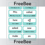 FREE 100 High Frequency Words Flashcards | PlanBee