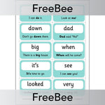 FREE 100 High Frequency Words Flashcards | PlanBee