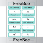 FREE 100 High Frequency Words Flashcards | PlanBee