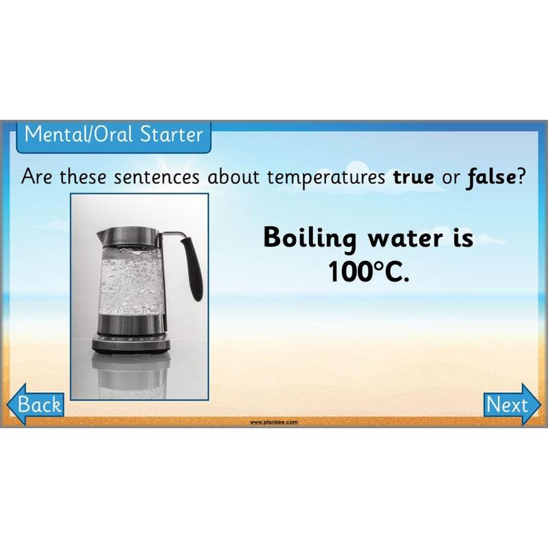 How hot is it? - Year 2 Maths - Measurement Planning — PlanBee