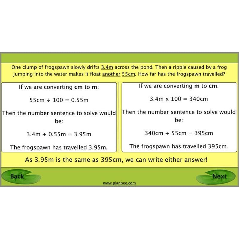 Recording Length - Measurement Maths Lessons for Year 4 — PlanBee