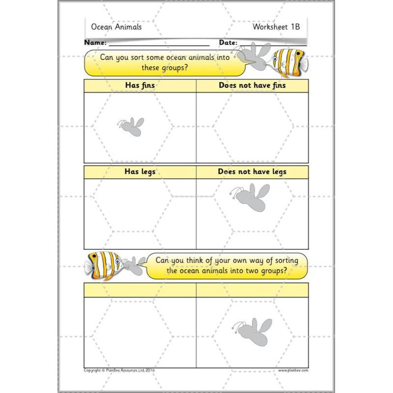 FREE Under the Sea KS1 Ocean Animals lesson pack | PlanBee