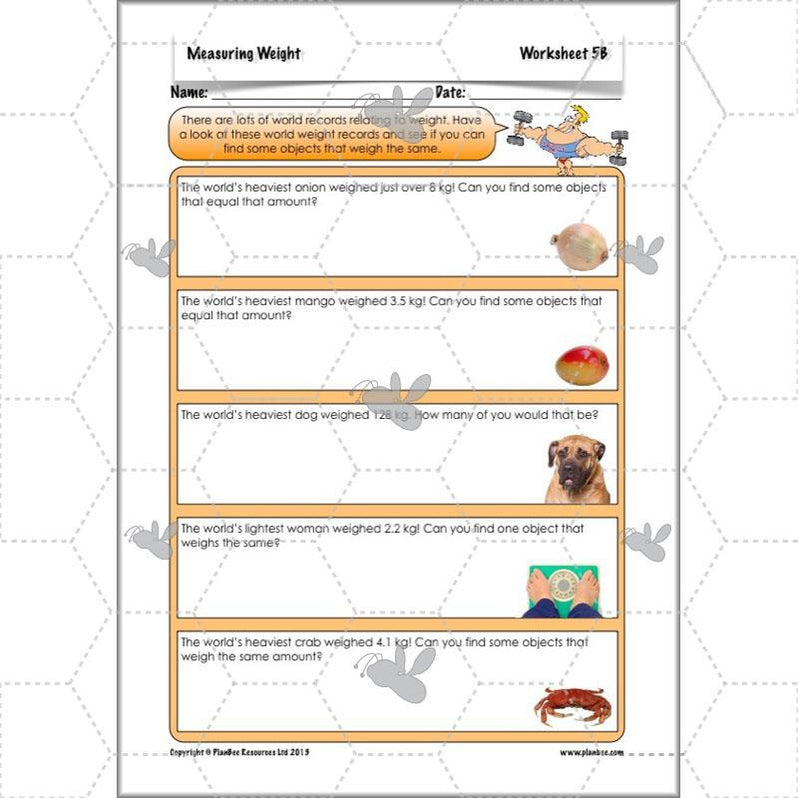 Measuring Weight KS2 Year 4 Maths Planning by PlanBee