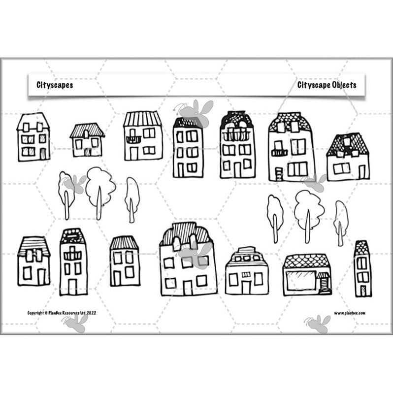 Cityscapes Art Lessons for KS2 created by PlanBee