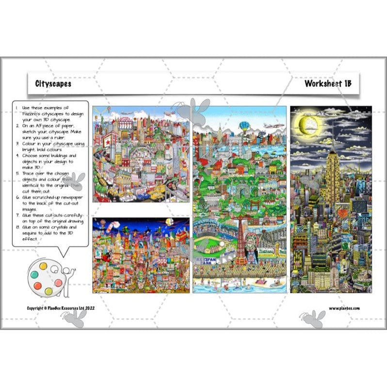 Cityscapes Art Lessons for KS2 created by PlanBee