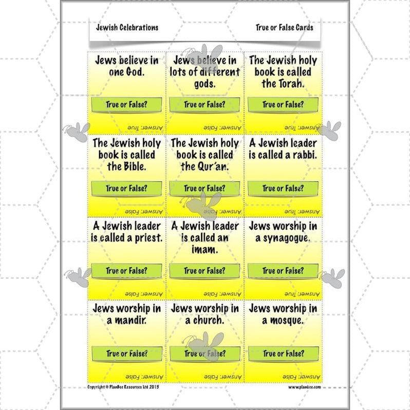 Jewish Celebrations KS2 Primary RE Lesson Pack by PlanBee