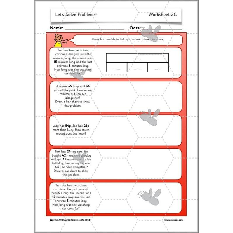 Let's Solve Problems: problem-solving Year 2 Maths — PlanBee