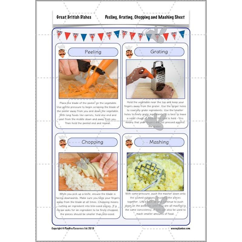 Great British Dishes KS2 Cooking DT lessons by PlanBee