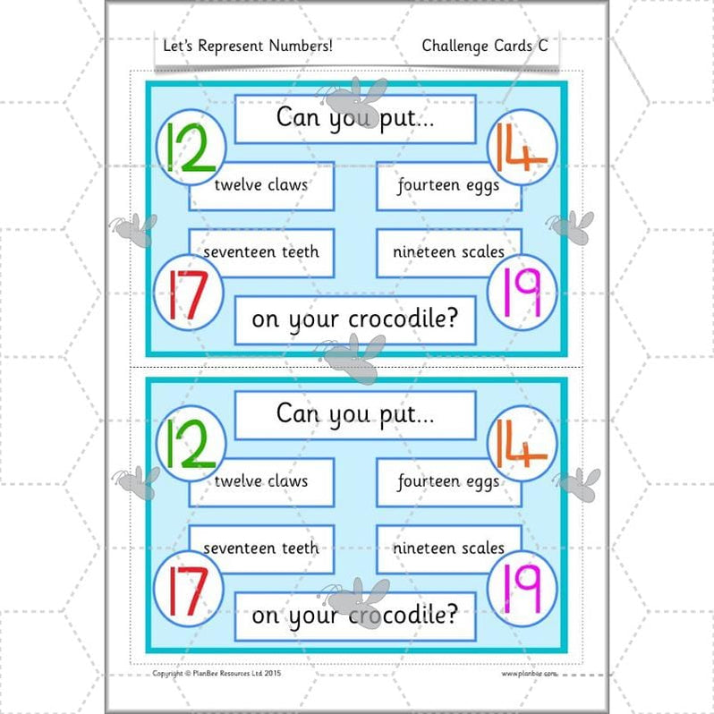 Let's Represent Numbers Year 1 Maths by PlanBee