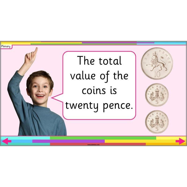 Let’s make totals using coins Year 1 Maths plans by PlanBee