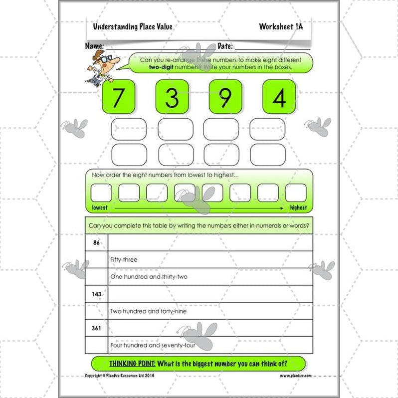Understanding Place Value Year 3 Maths Lessons by PlanBee