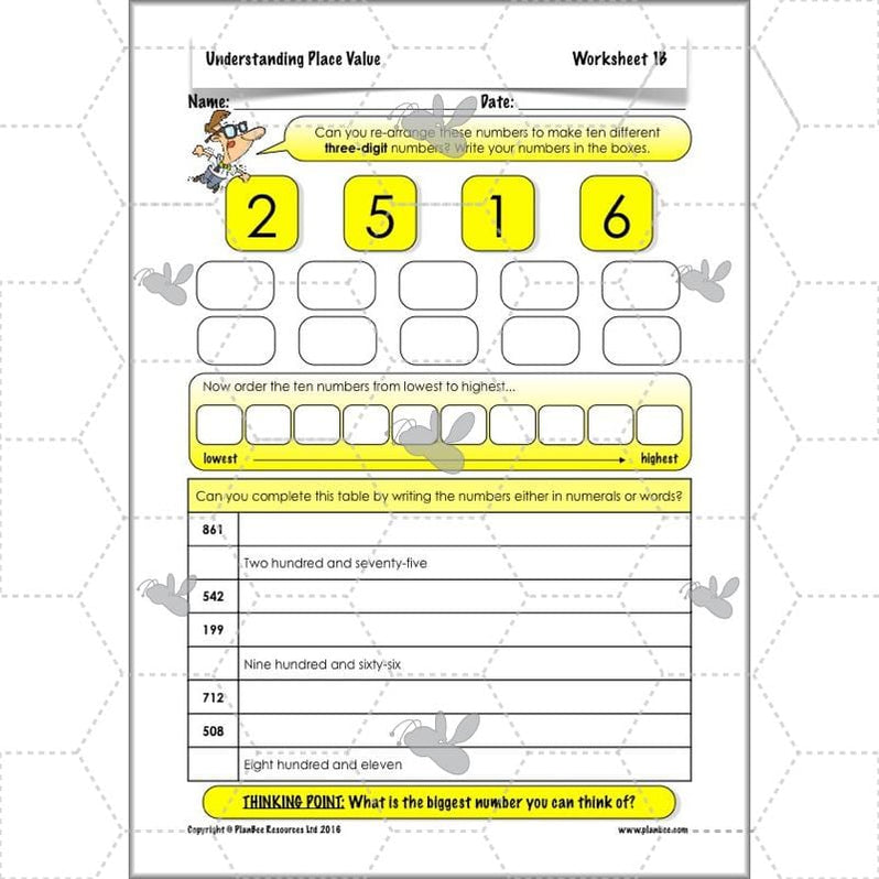 Understanding Place Value Year 3 Maths Lessons by PlanBee