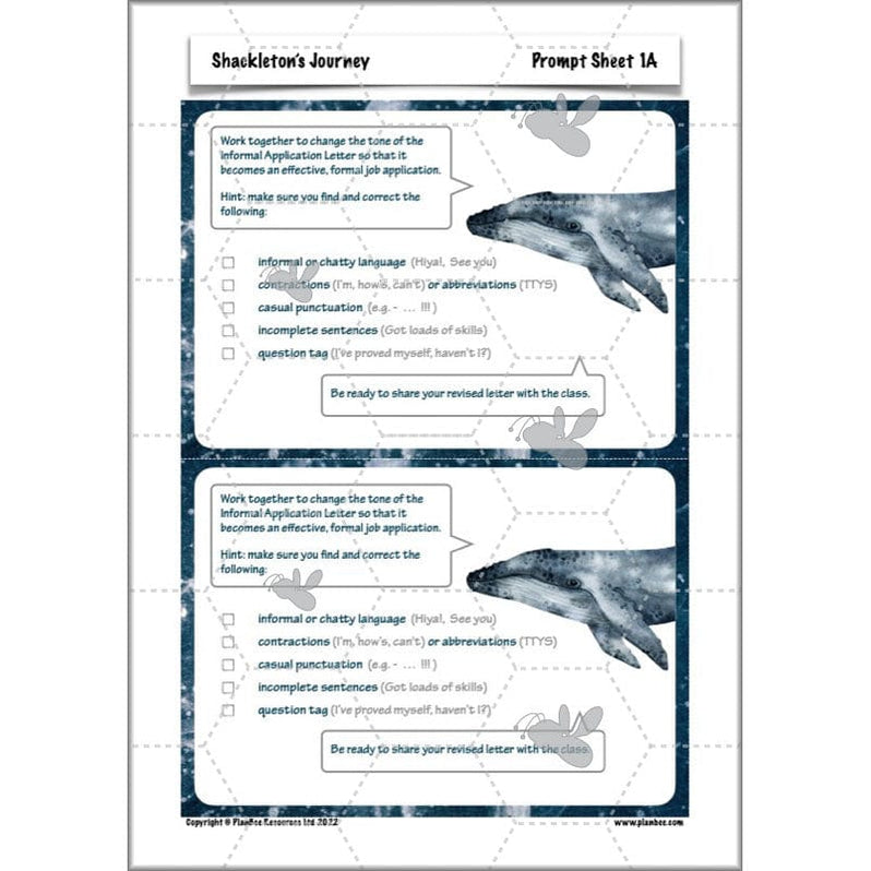 Shackleton's Journey KS2 English Lesson Pack by PlanBee