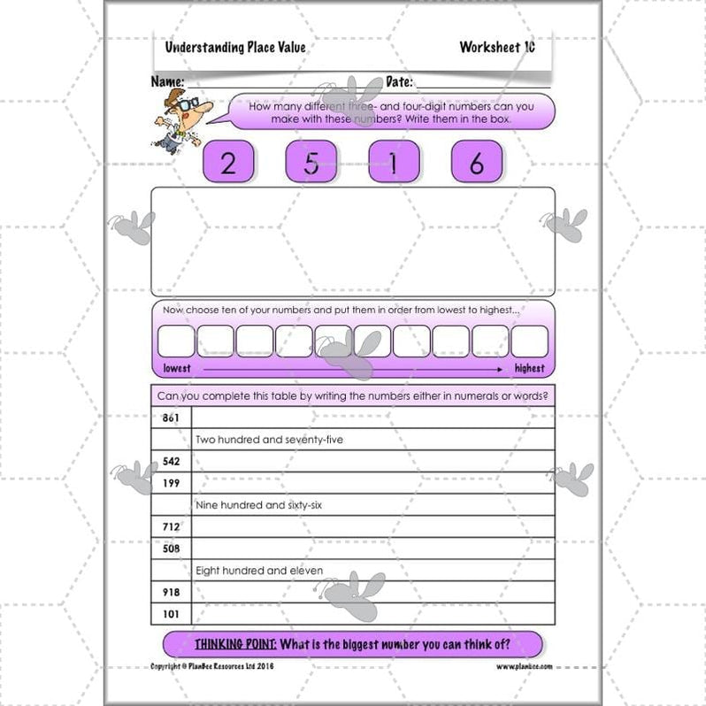 Understanding Place Value Year 3 Maths Lessons by PlanBee