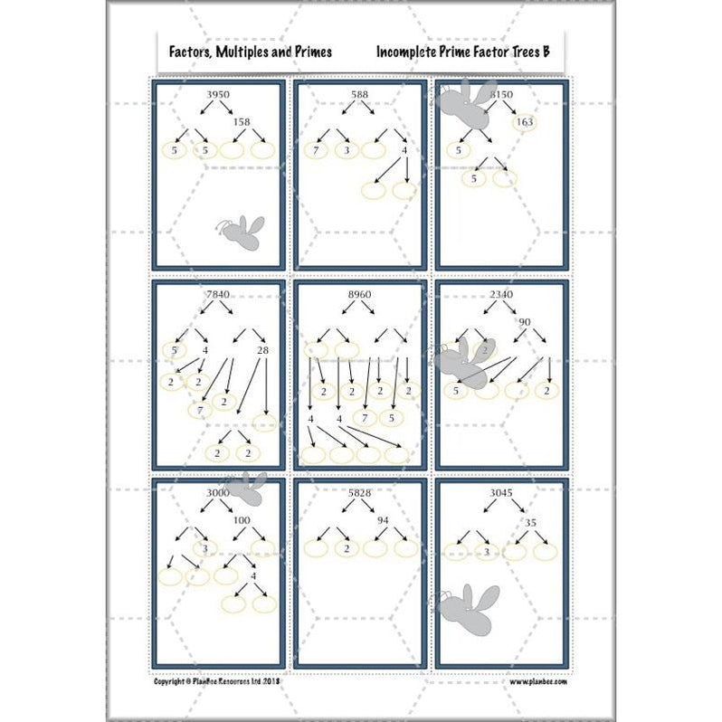 Factors, Multiples & Primes - Year 6 Complete Maths Plans by PlanBee