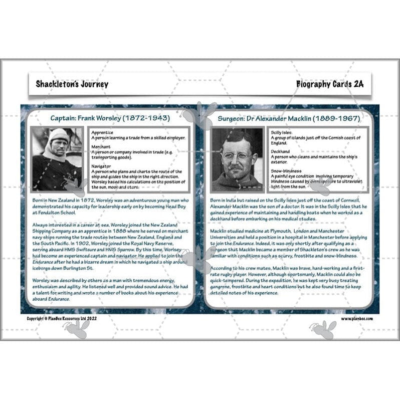 Shackleton's Journey KS2 English Lesson Pack by PlanBee