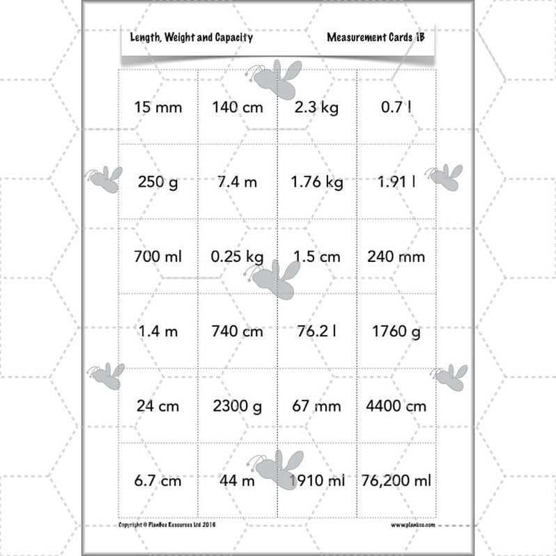 Length, Weight & Capacity Year 5 Maths Planning by PlanBee