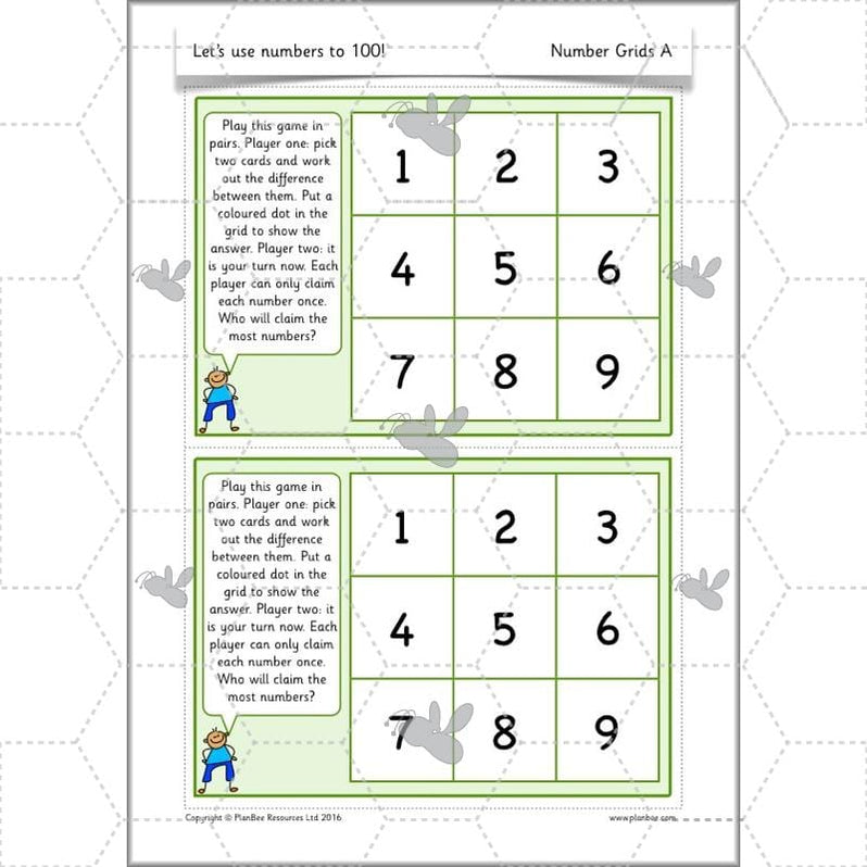 Let's use numbers to 100 Year 1 Maths Lessons by PlanBee