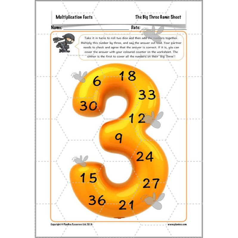 Multiplication Facts Year 3 KS2 Maths Lessons by PlanBee