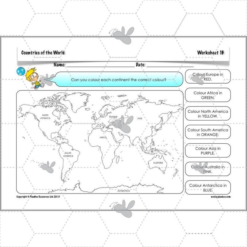 Countries of the World KS2 Geography Lessons by PlanBee