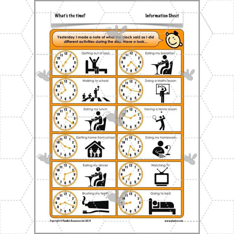 Year 3 Time Planning | Plans, Slides and Worksheets — PlanBee