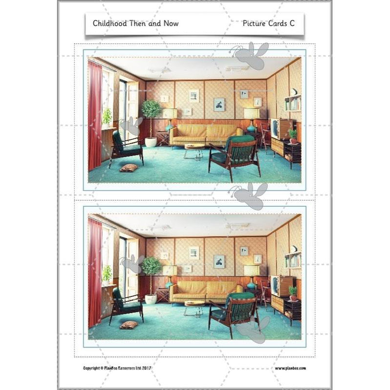 Childhood in the Past Then and Now KS1 History by PlanBee