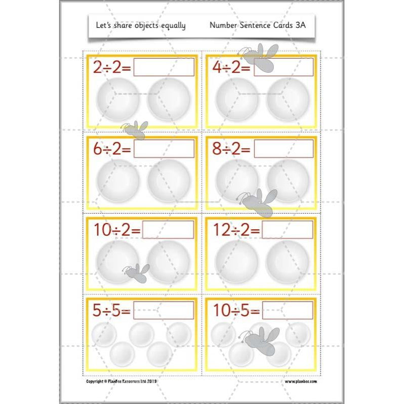 Sharing Objects Equally Year 1 Division Lessons by PlanBee