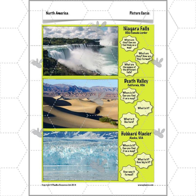 North America KS2 Geography Lesson Pack by PlanBee