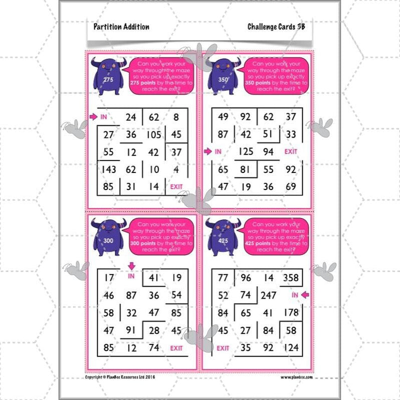 Partition Addition Year 3 Primary Maths Lessons by PlanBee
