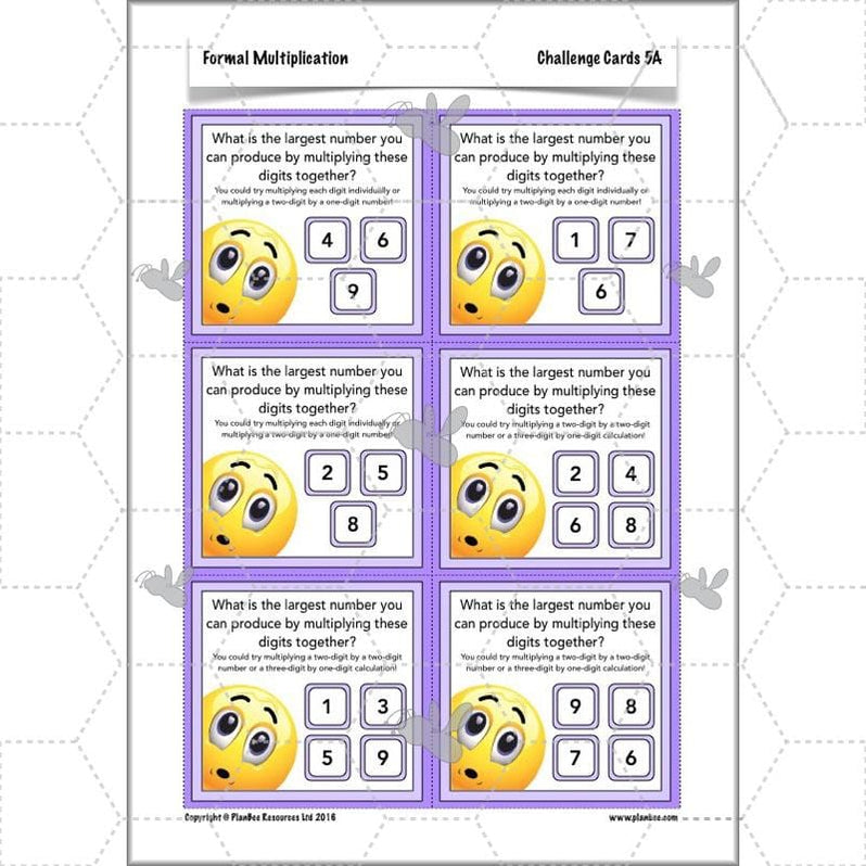 Formal Multiplication Year 5 Maths Lessons by PlanBee