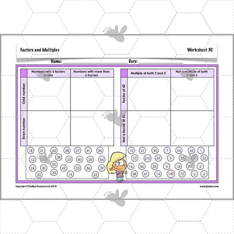 Factors & Multiples - Year 5 Maths Planning and Resources from PlanBee