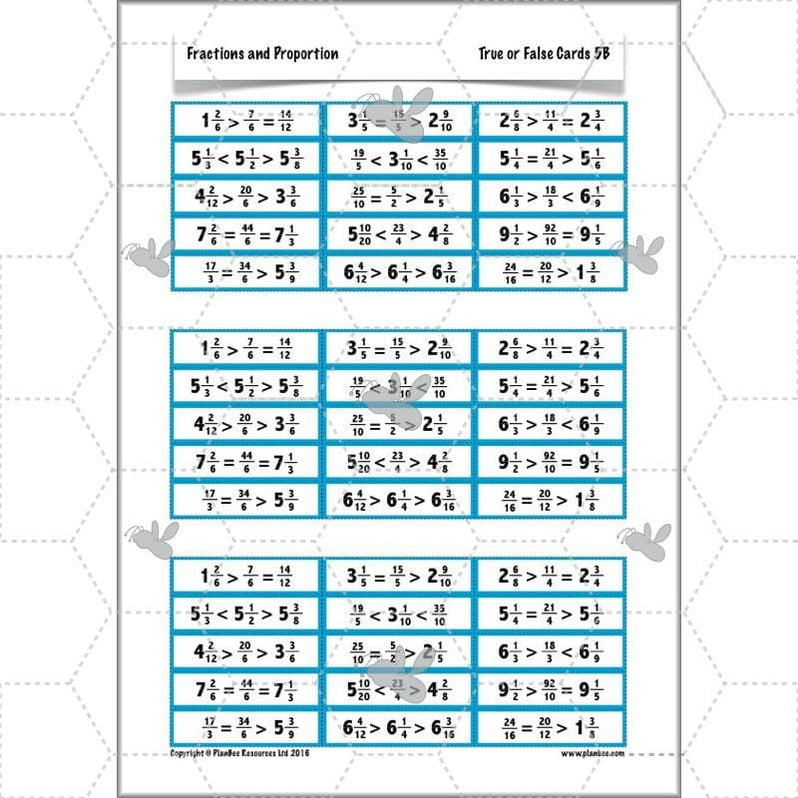 Year 5 Fractions and Proportion - Maths Planning by PlanBee