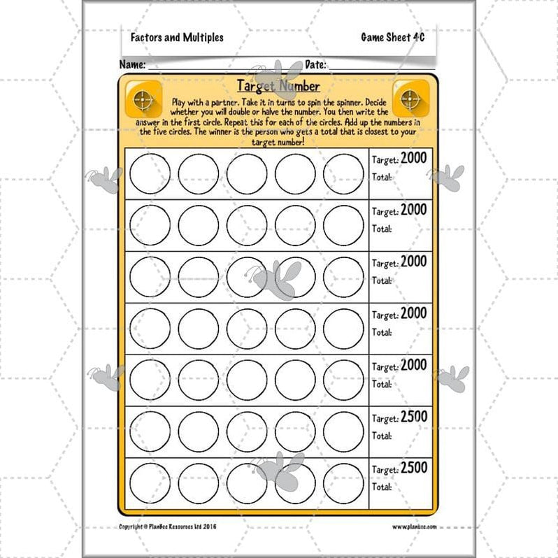 Factors & Multiples - Year 5 Maths Planning and Resources from PlanBee