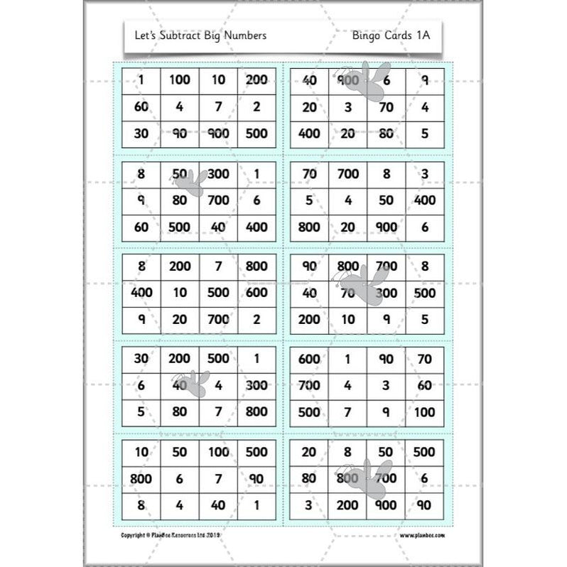 Let’s Subtract Big Numbers | Year 2 Maths Plans & Resources | PlanBee