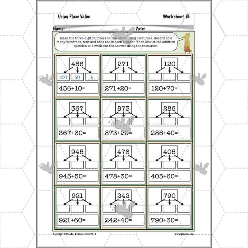 Using Place Value: KS2 Maths Planning for Year 3 — PlanBee