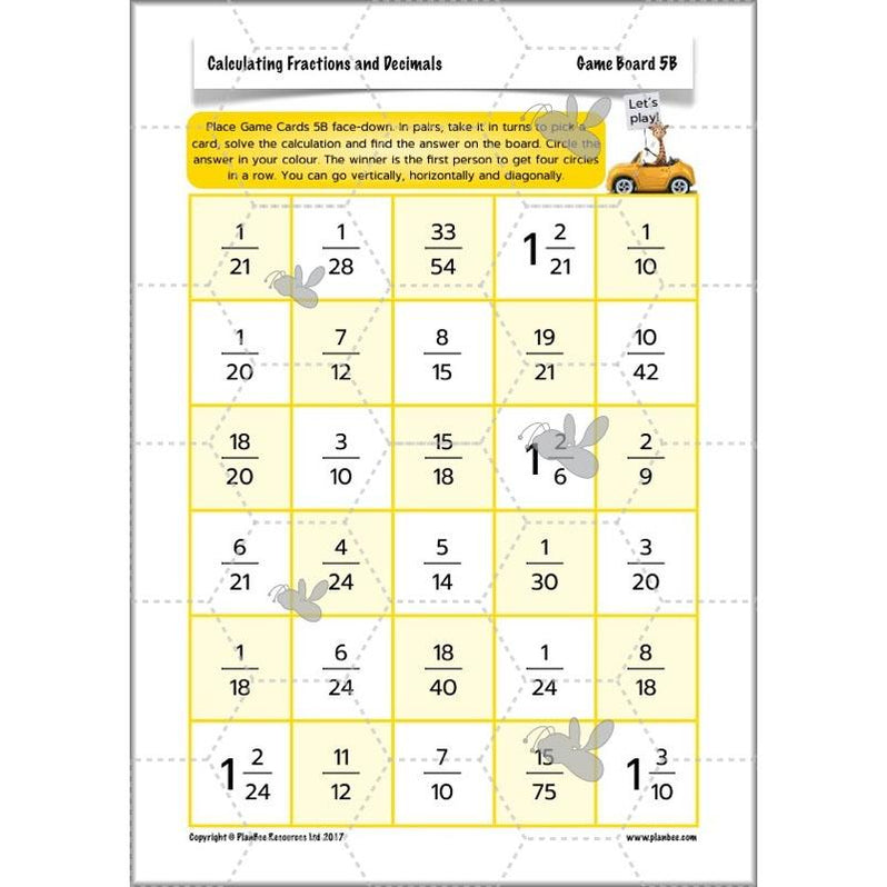 Calculating with Fractions & Decimals Year 6 Maths | PlanBee