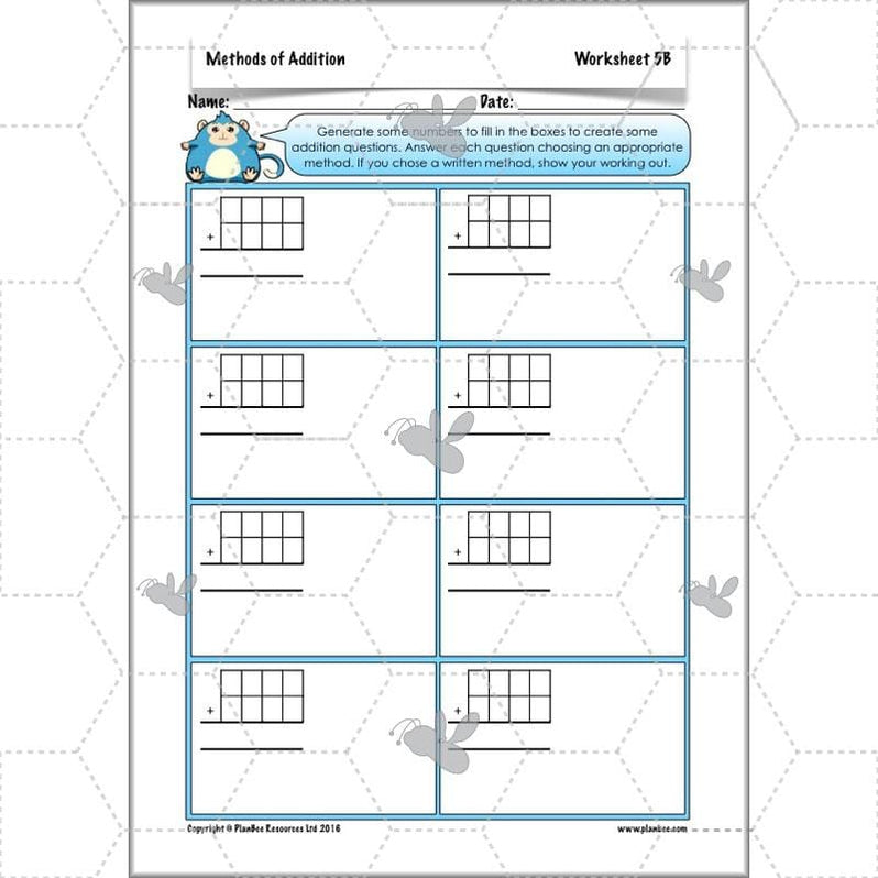 Methods of Addition Maths Lessons for Year 4 by PlanBee