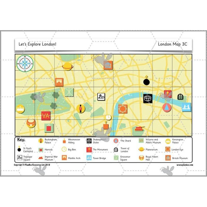 Let's Explore London Topic KS1 Geography Lessons by PlanBee