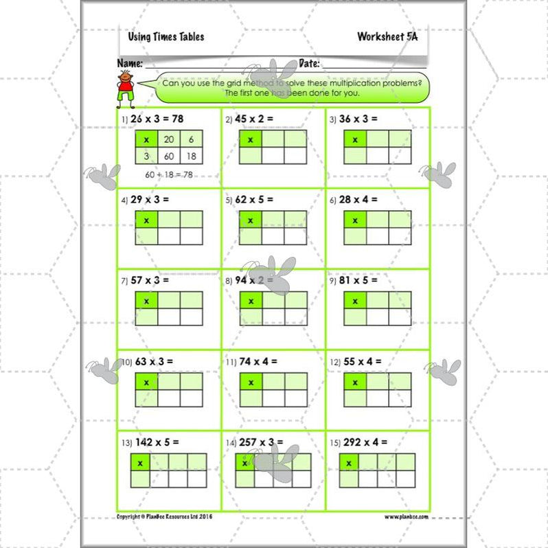Using Times Tables: Year 3 PlanBee Maths Multiplication & Division