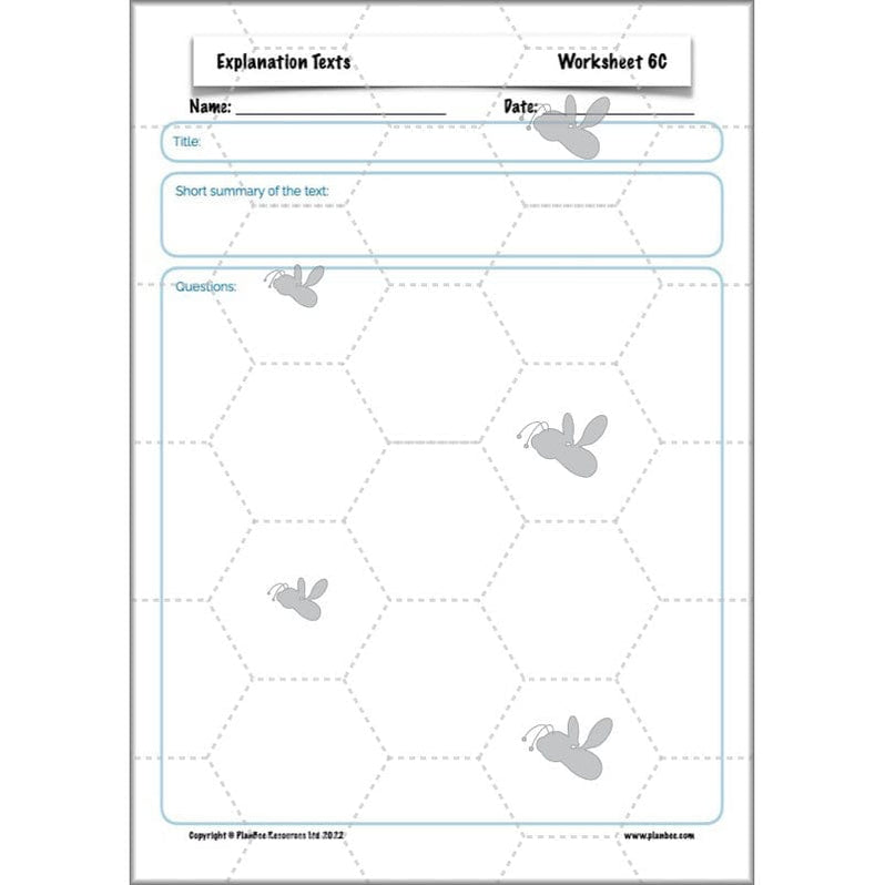 Explanation Texts Year 6 - PlanBee English