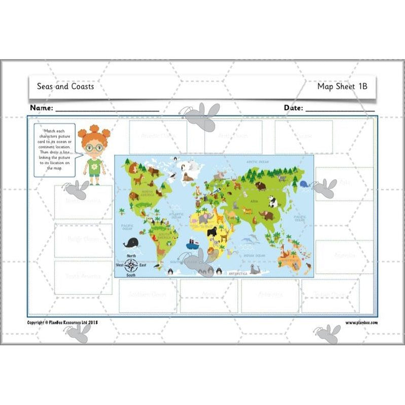 At The Seaside KS1 Geography Lessons by PlanBee