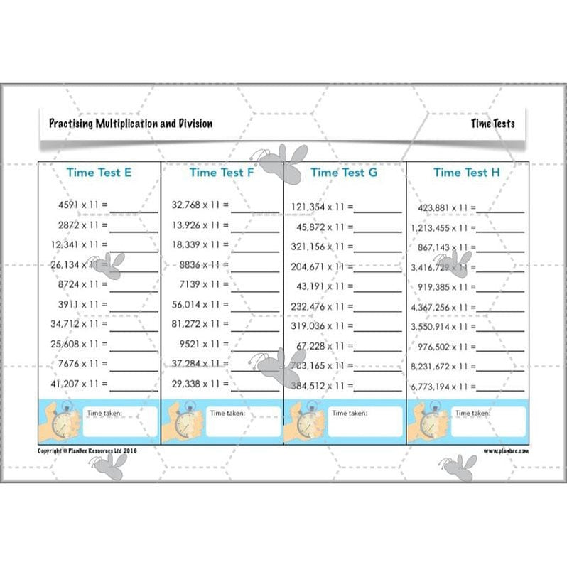Year 6 Multiplication & Division Lesson Pack by PlanBee