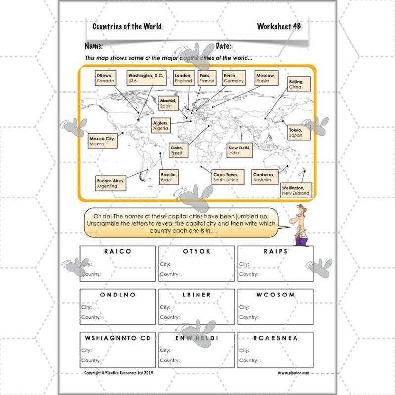 Countries of the World KS2 Geography Lessons by PlanBee